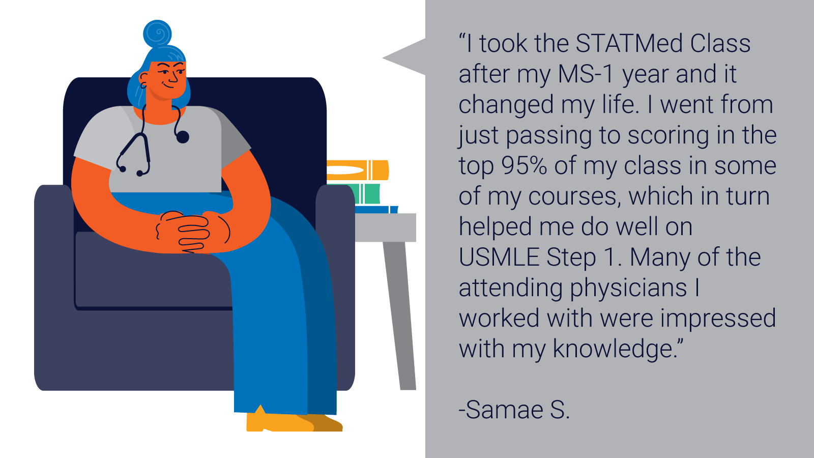 "I took the STATMed Class after my MS-1 year and it changed my life ...